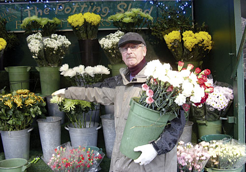 Defiant flower seller George Driver in pitch battle | Camden New Journal