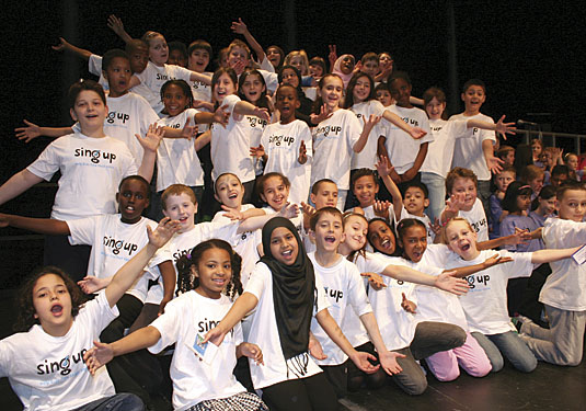 Red, white and blue note – School choirs on song on the Roundhouse ...