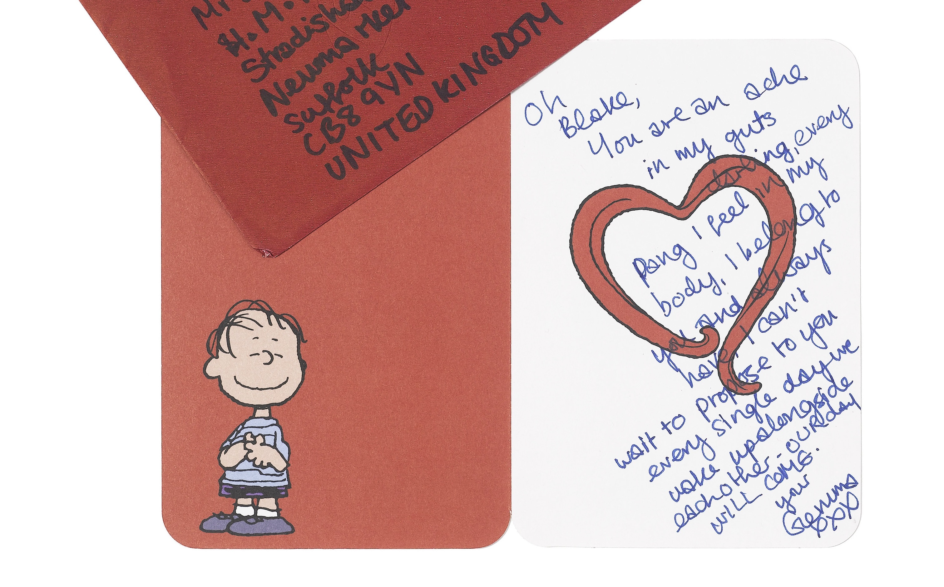 Amy Winehouse love letter and handwritten lyrics to Love Is A Losing ...