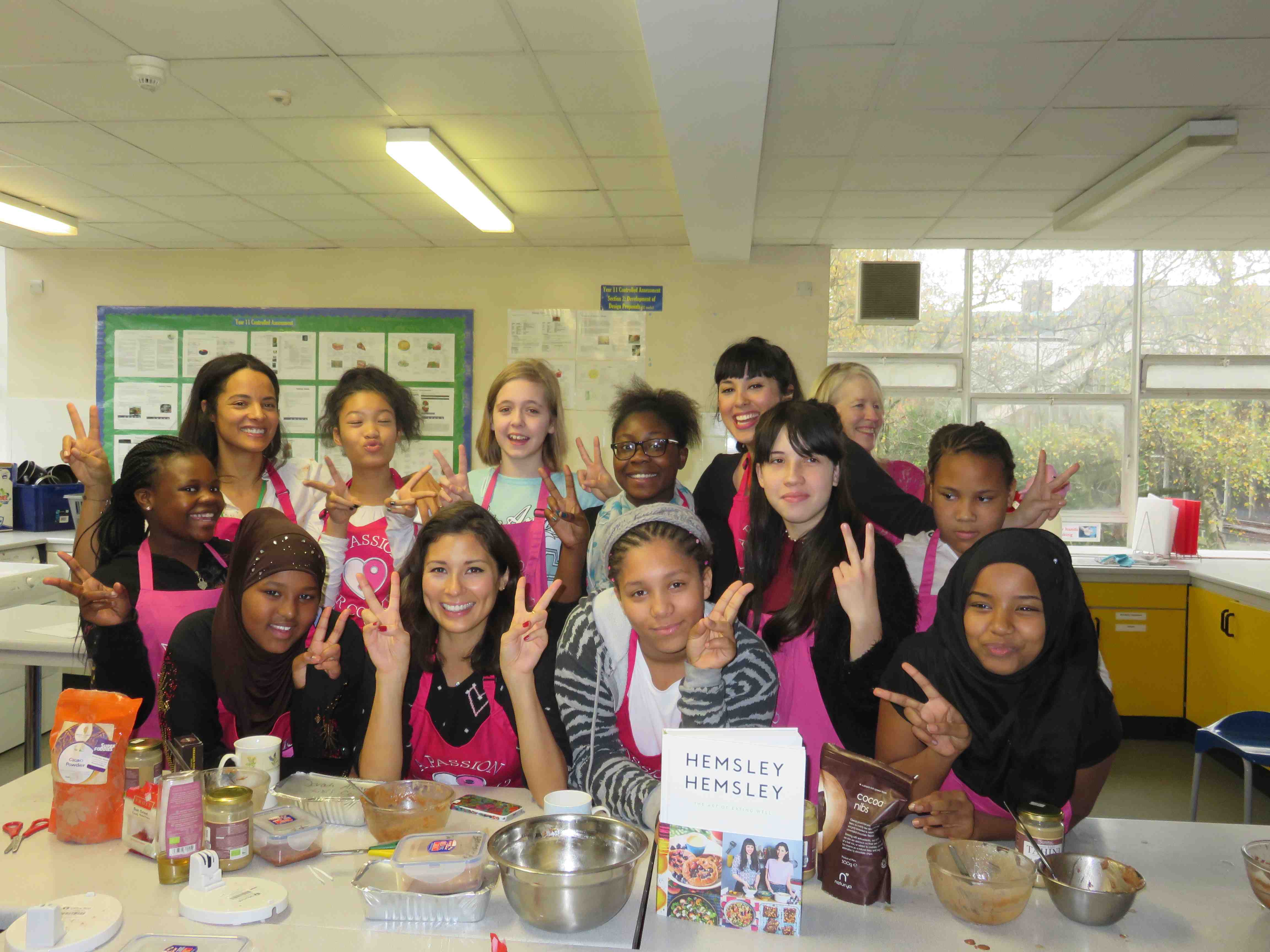 The Hemsley sisters head to Parliament Hill to teach pupils healthy ...