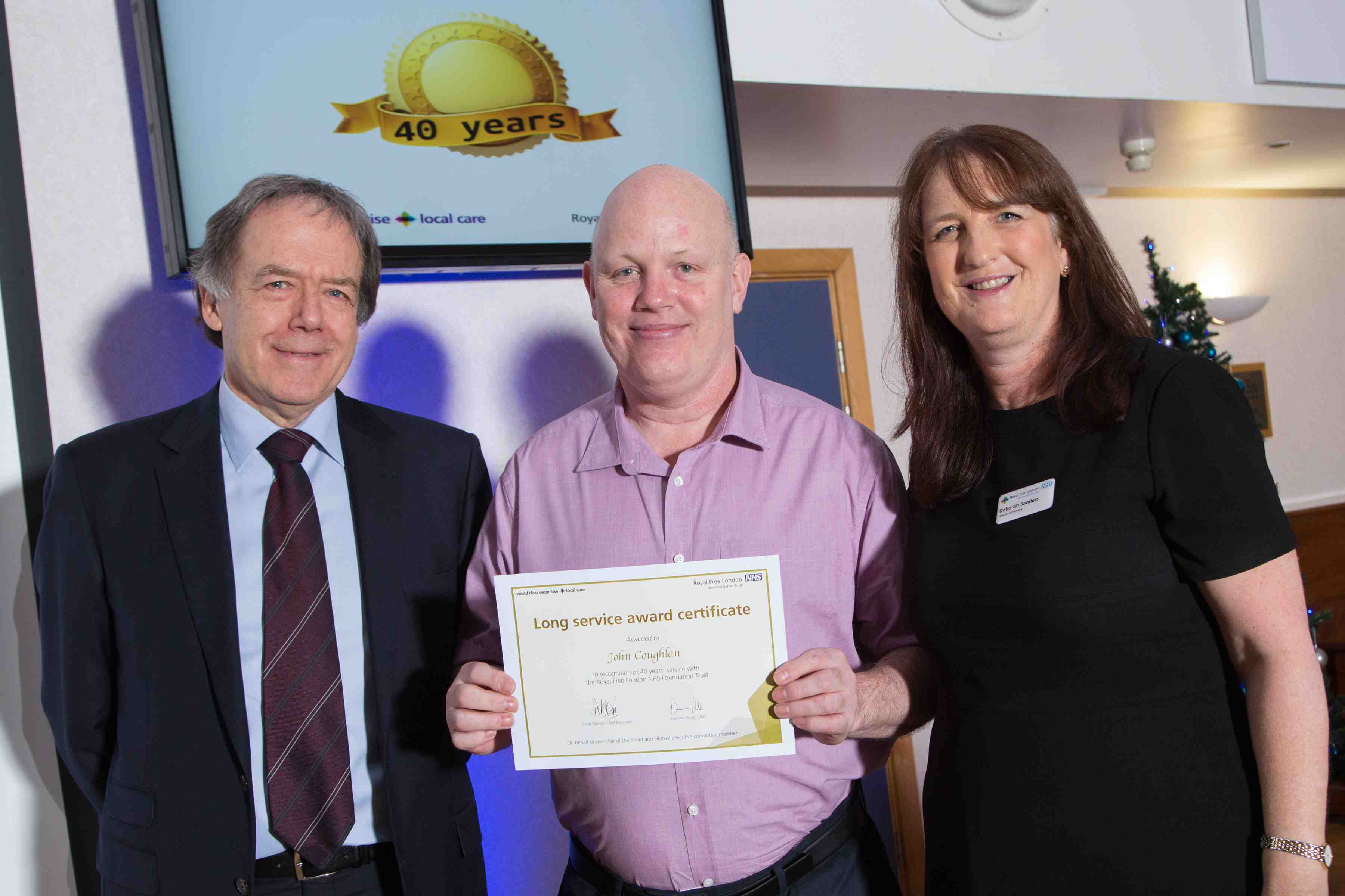 Award for engineer who has worked at Royal Free Hospital for 40 years ...