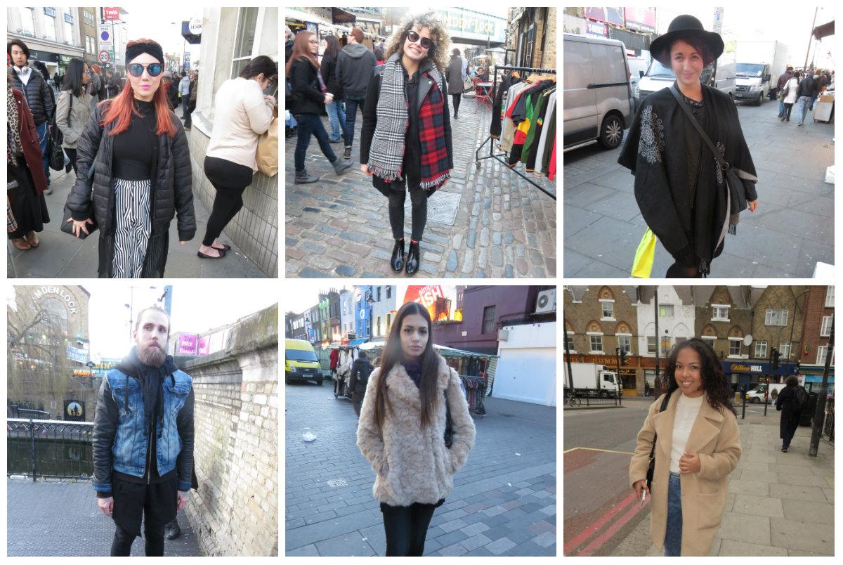 Camden street style #37: Black coats, black shawls, black trousers ...