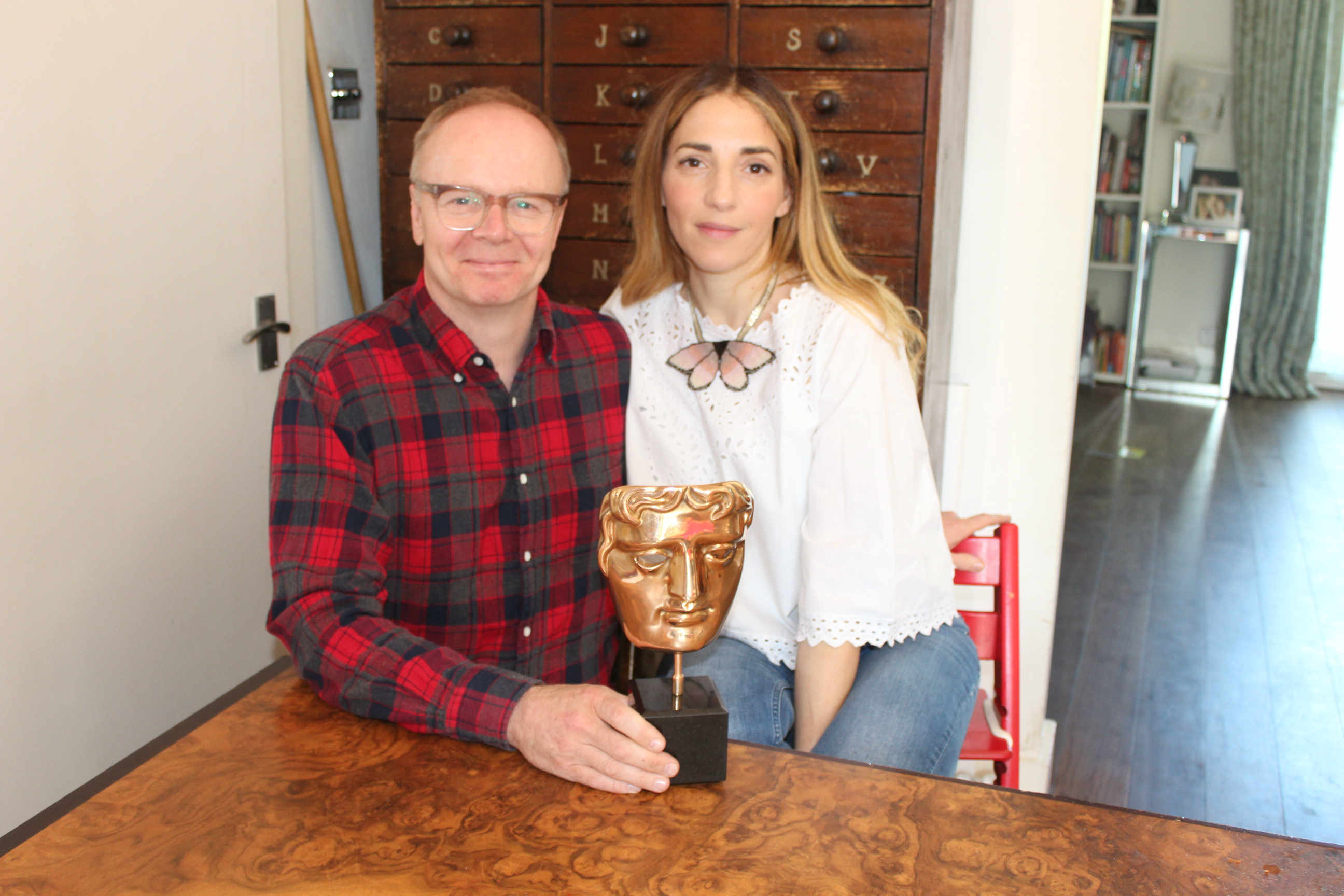 For Maude: BAFTA's best actor Jason Watkins and his partner Clara on ...