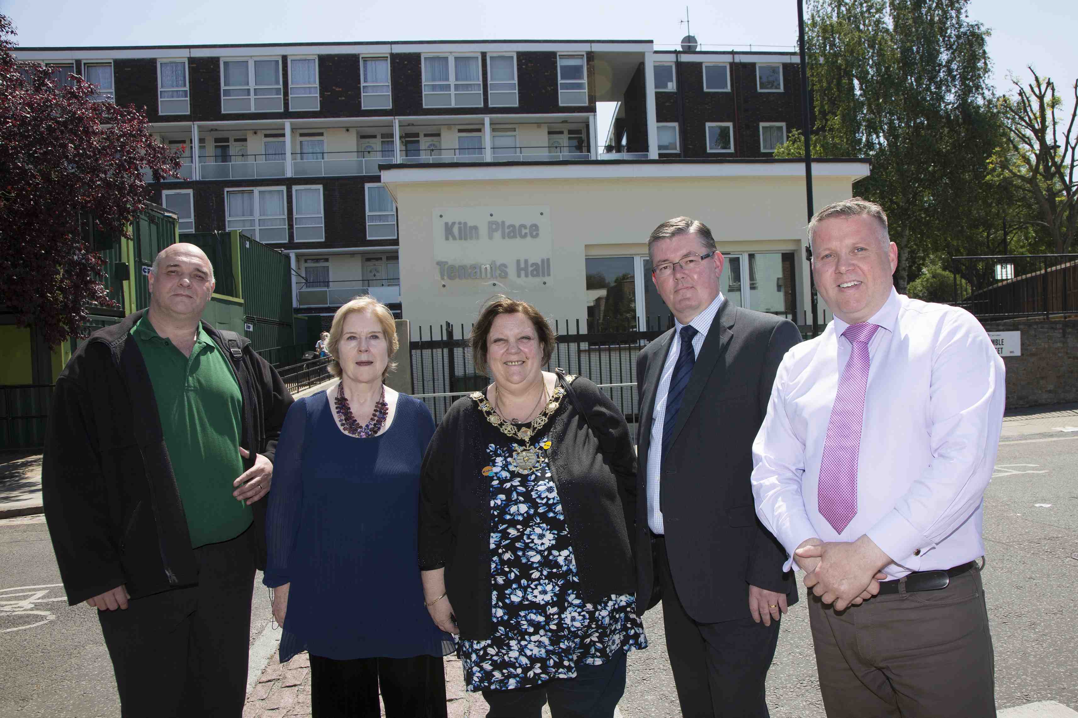 Topping out ceremony at Kiln Place as residents celebrate renovated ...