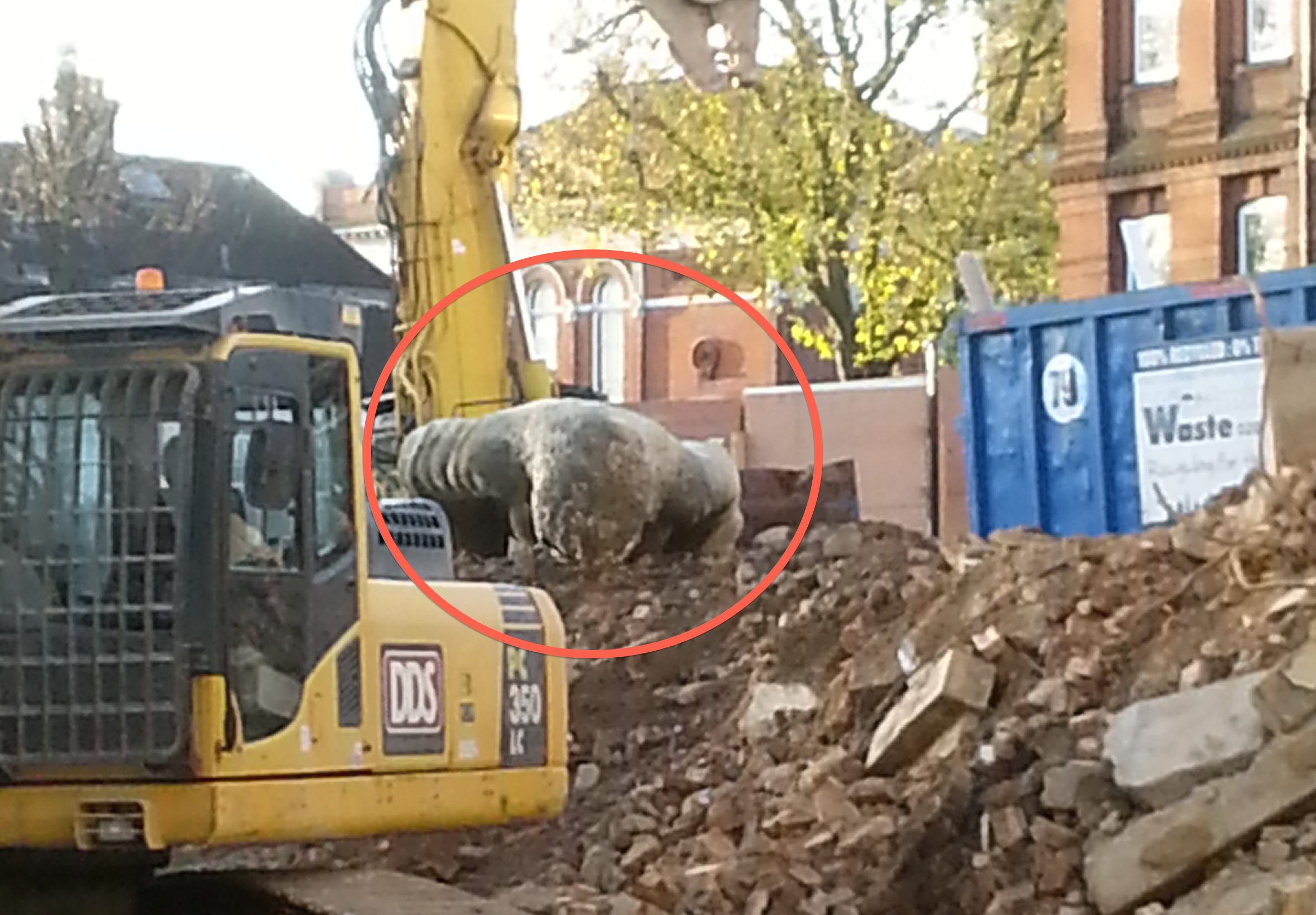 Virgin Mary statue seen lying face down in rubble despite assurances it ...