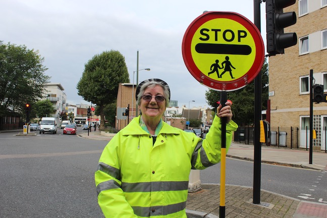 Lollipop lady back on the roads for 43rd year running | Camden New Journal