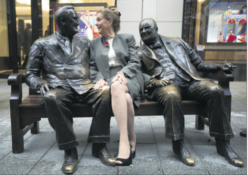 Restored Churchill and Roosevelt bench unveiled in Bond Street | Camden ...