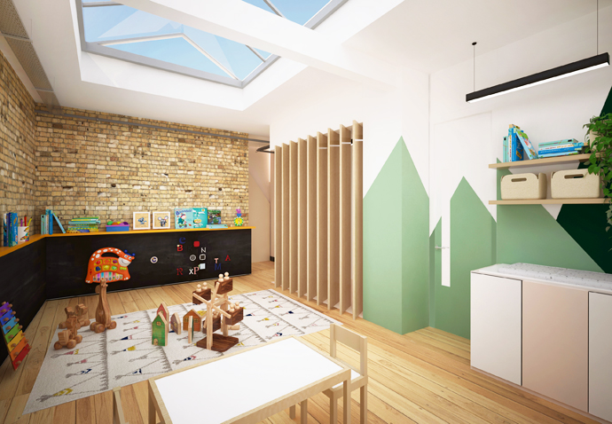 Creche course! Friends’ office idea aims to help parents return to work ...