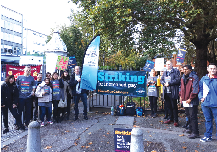 Sixth form teachers strike in protest against ‘cuts that have hit ...