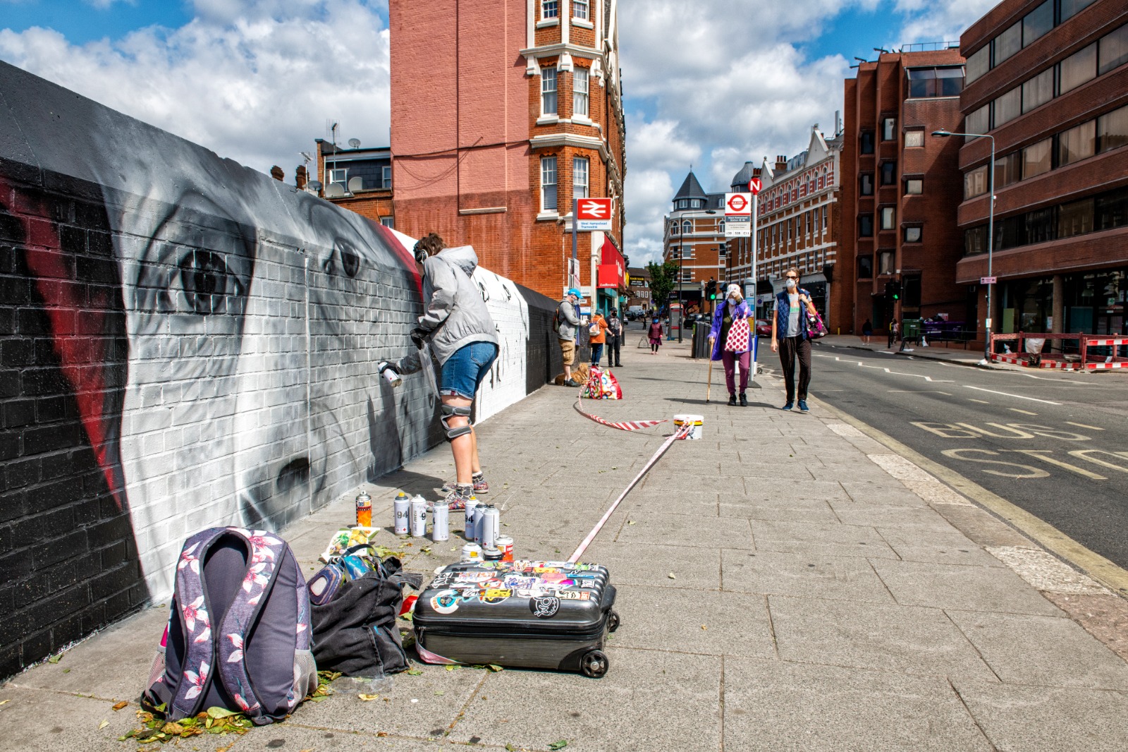 Art in the right place? Opinions split over mural to West Hampstead ...