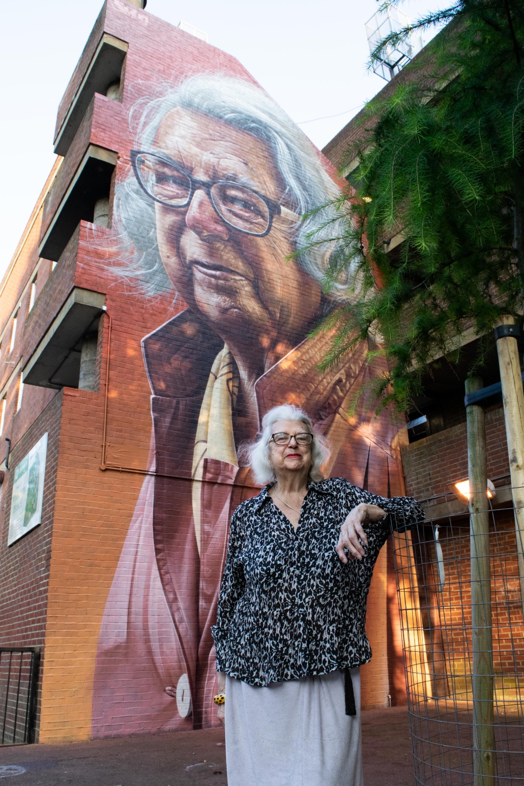 It's June! Giant mural of woman painted onto council estate where she ...