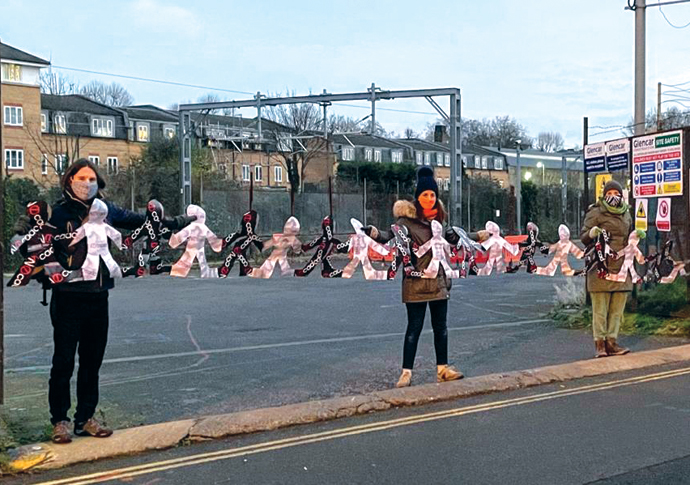 Protest at industrial estate over new works | Camden New Journal