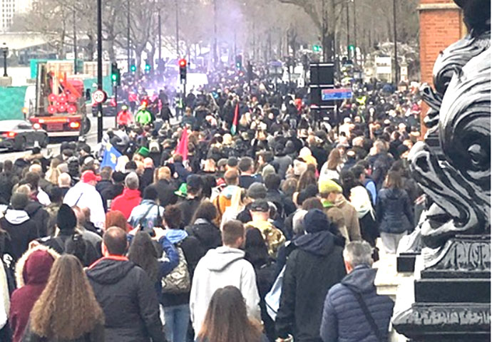 What a difference a day makes with protests | Camden New Journal