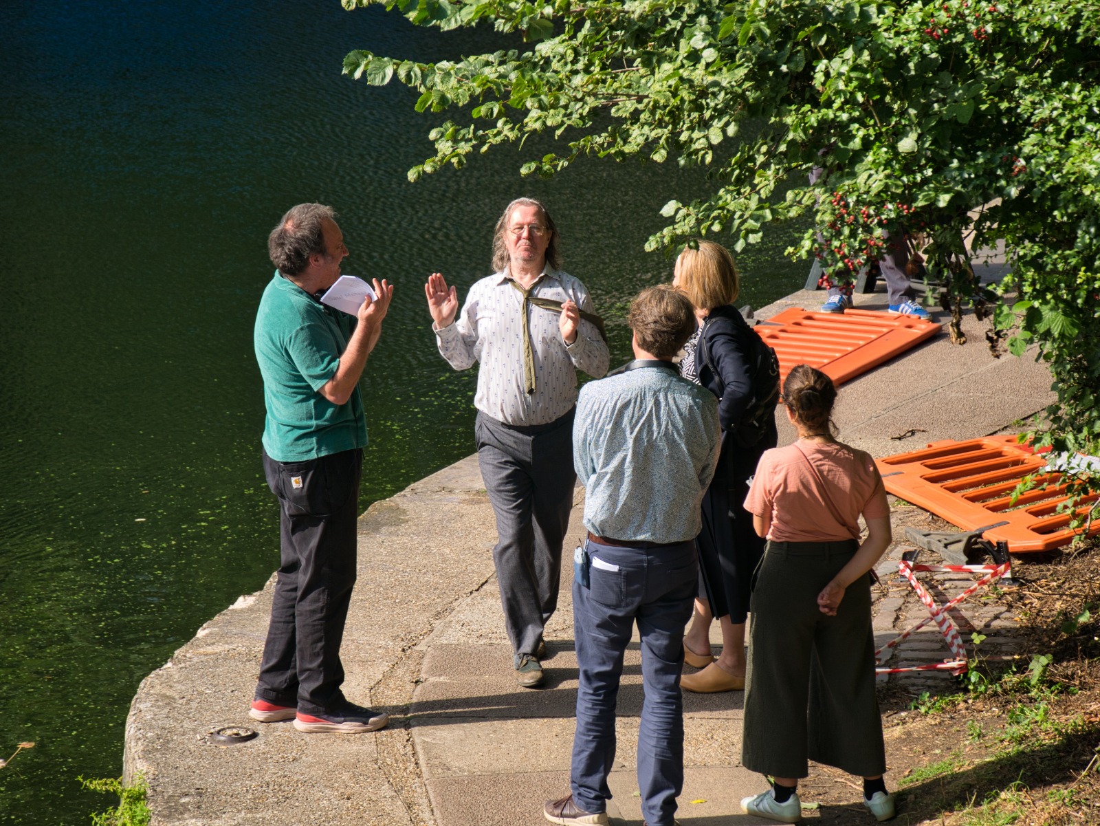 Gary Oldman and Kristin Scott Thomas shoot Slow Horses on canal towpath ...