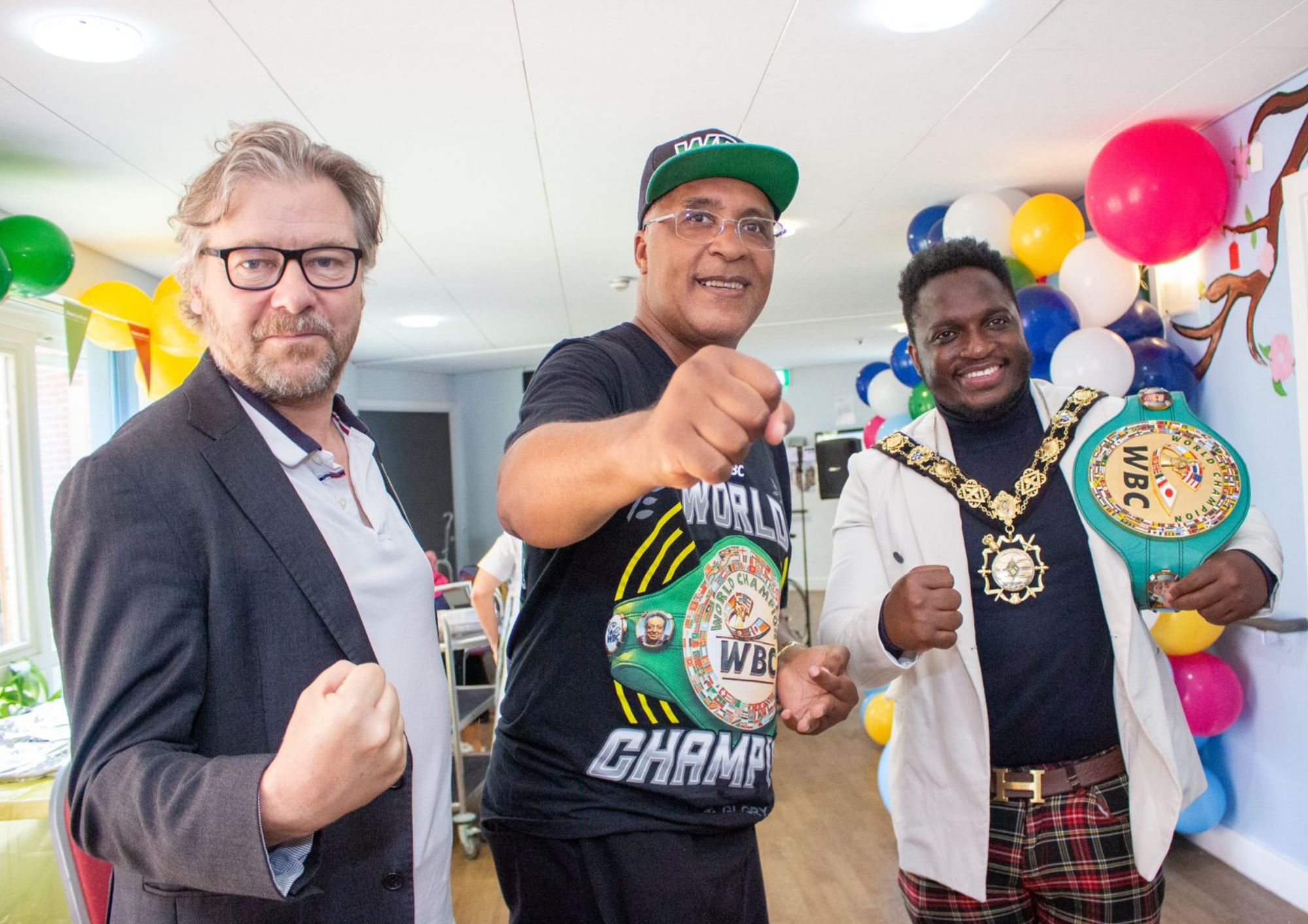 Ring star Michael Watson is special guest at care home's tenth birthday ...