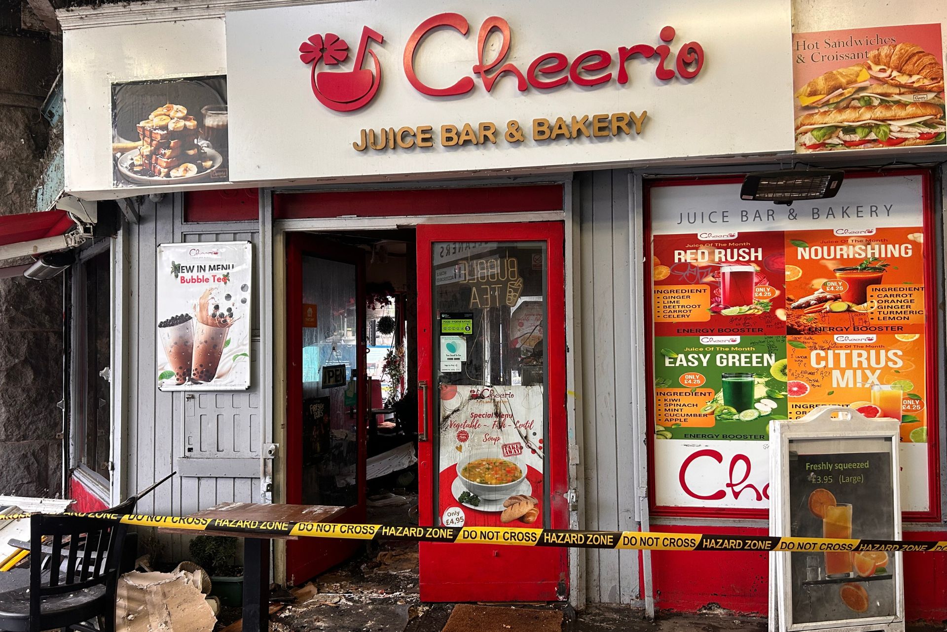Heartbreak as fire wrecks Cheerio juice bar | Camden New Journal