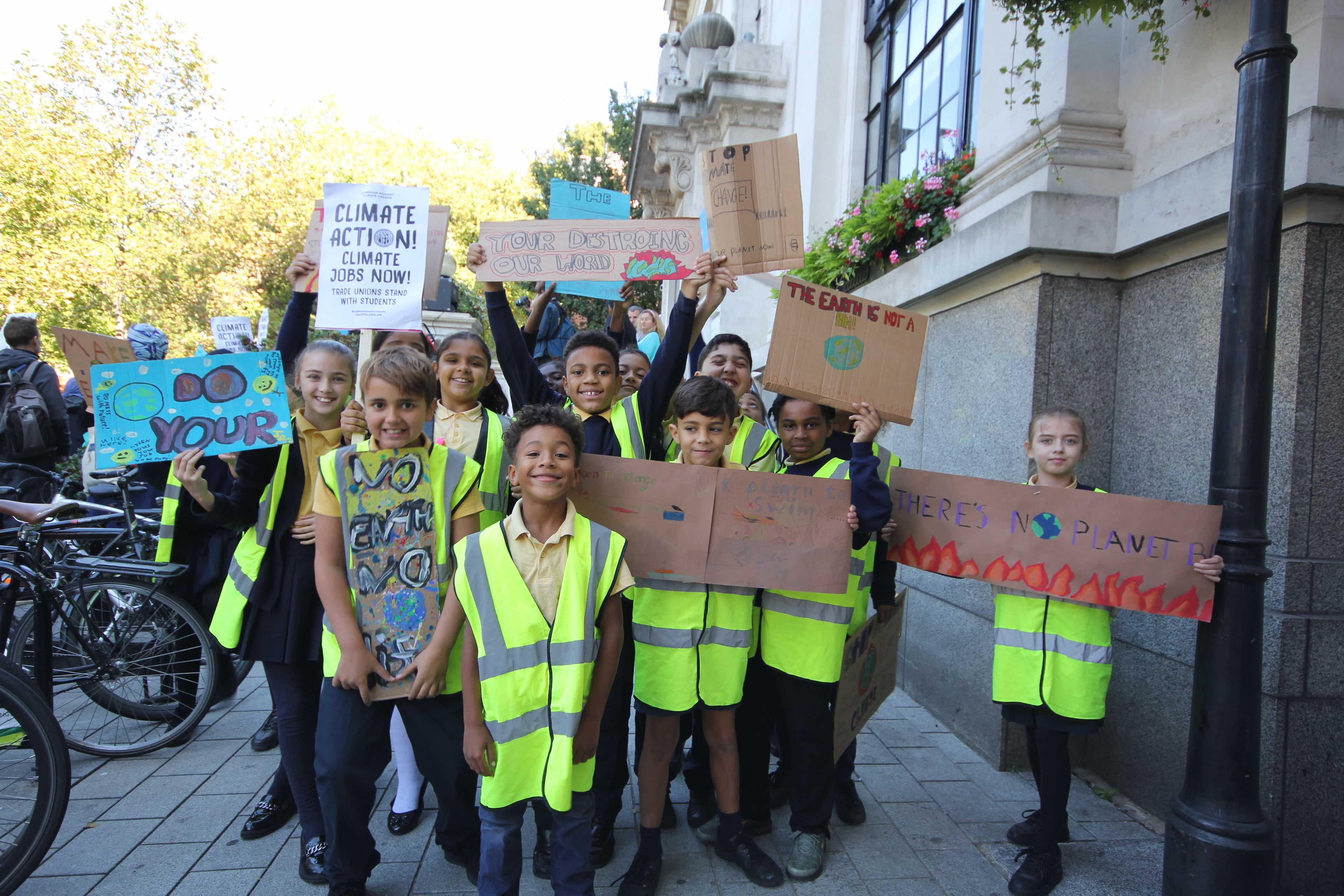 Islington schoolchildren join climate strike as they tell politicians ...